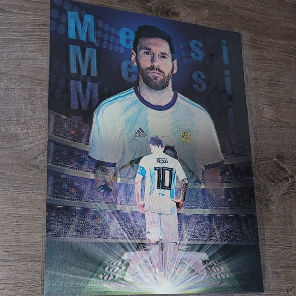 Art | Messi Image Changing 3d Holographic Lenticular Soccer Poster | Poshmark
